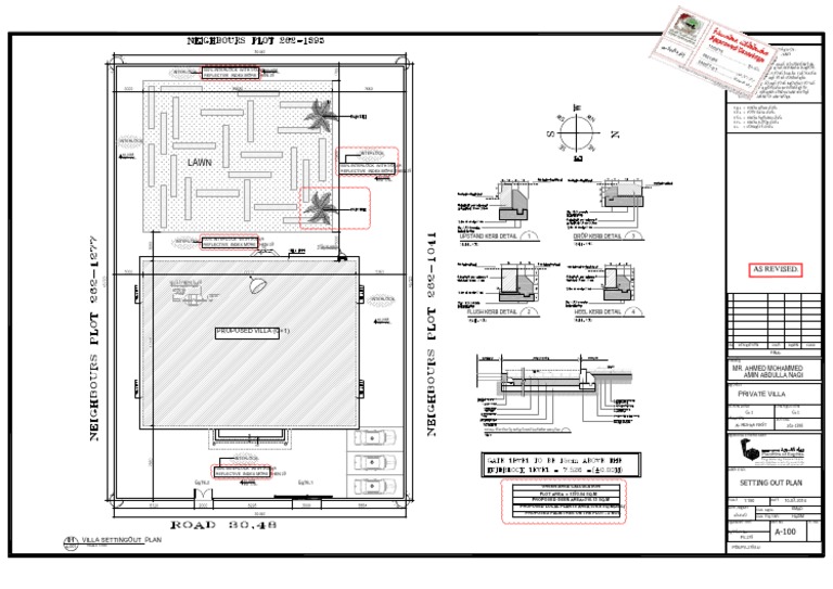 A-100 Setting Out Plan - Rev.1423479647829 | PDF