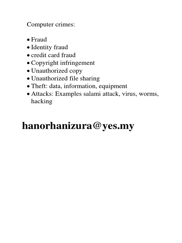 Computer Crimes | PDF