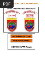 Contoh PAPAN DUDEP & STEMPEL GUDEP | PDF