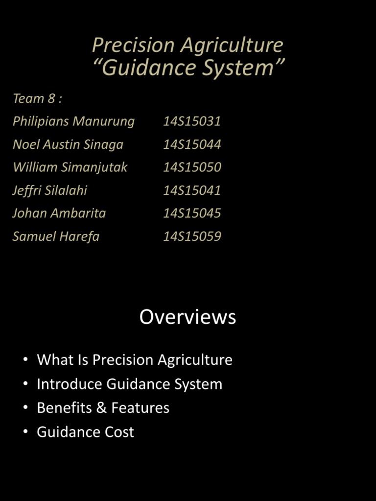 Precision Agriculture: "Guidance System" | Download Free PDF ...