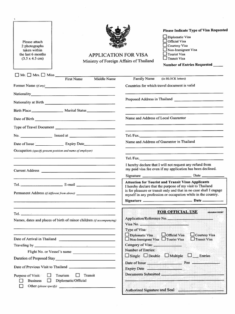 Thai | PDF | Travel Visa | Passport