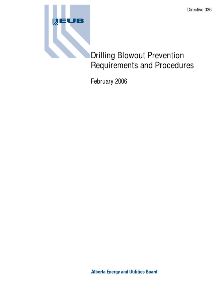 Drilling Blowout Prevention | PDF | Blowout (Well Drilling) | Casing (Borehole)