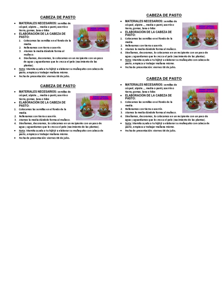 Cabeza de Pasto | PDF | Plantas | Naturaleza