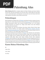 Kamus Bahasa Palembang Halus Kasar | PDF