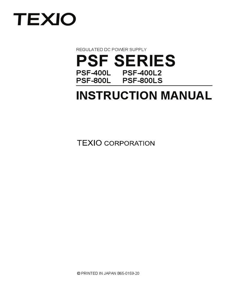 PSF 400L | PDF | Power Supply | Mains Electricity