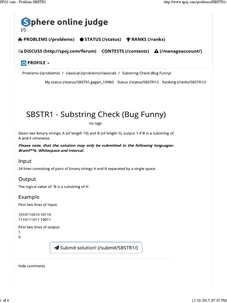 Spoj Problem 3 | PDF