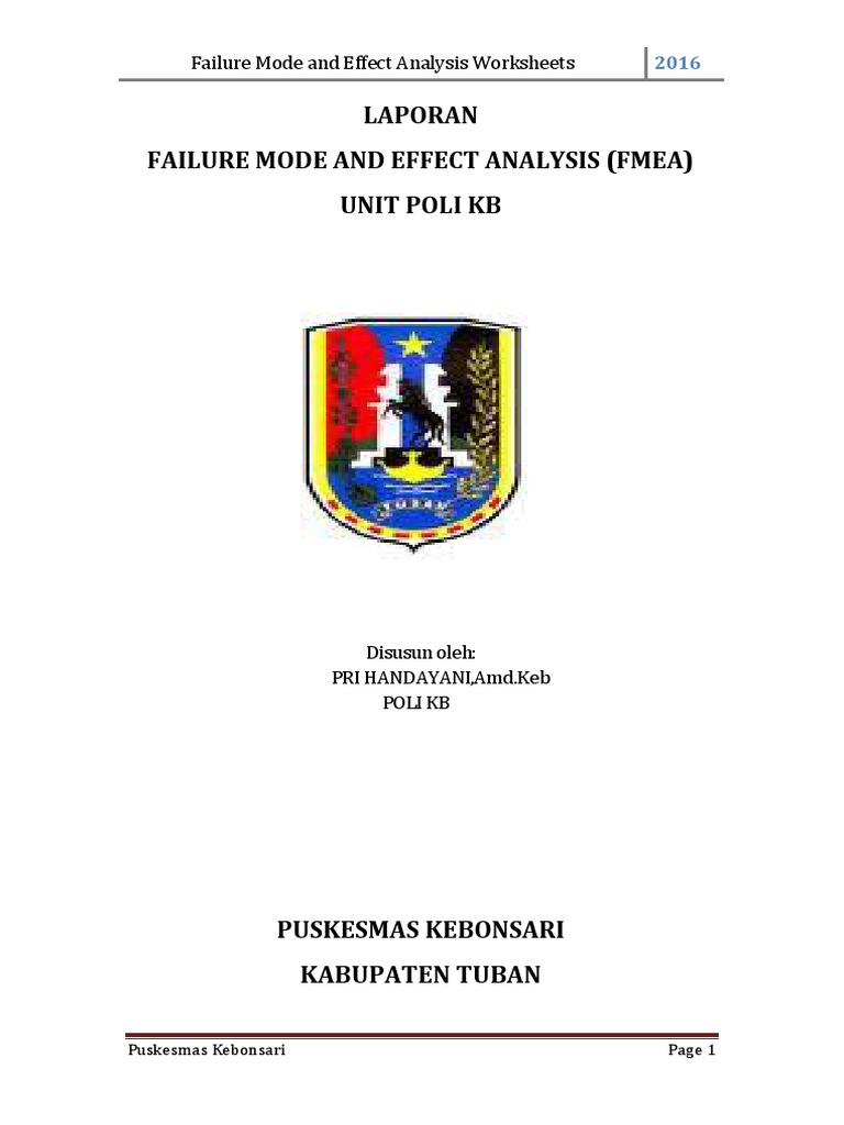 Laporan Fmea Poli KB Editan | PDF