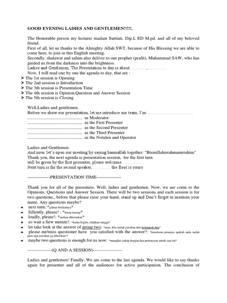 Good Evening Ladies and Gentlemen!!!!! | PDF | Abrahamic Religions ...