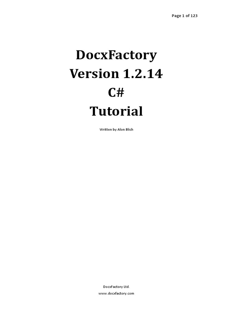Tutorial Csharp Pdf Zip File Format Computer File