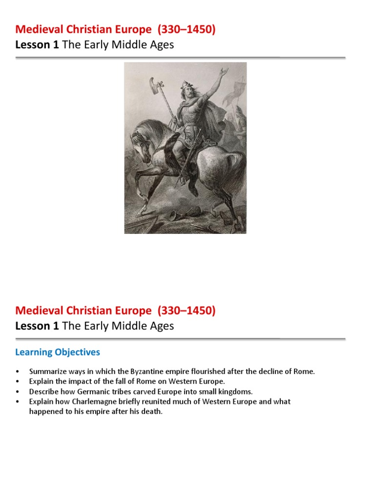 Lesson 1 | PDF | Charlemagne | Byzantine Empire