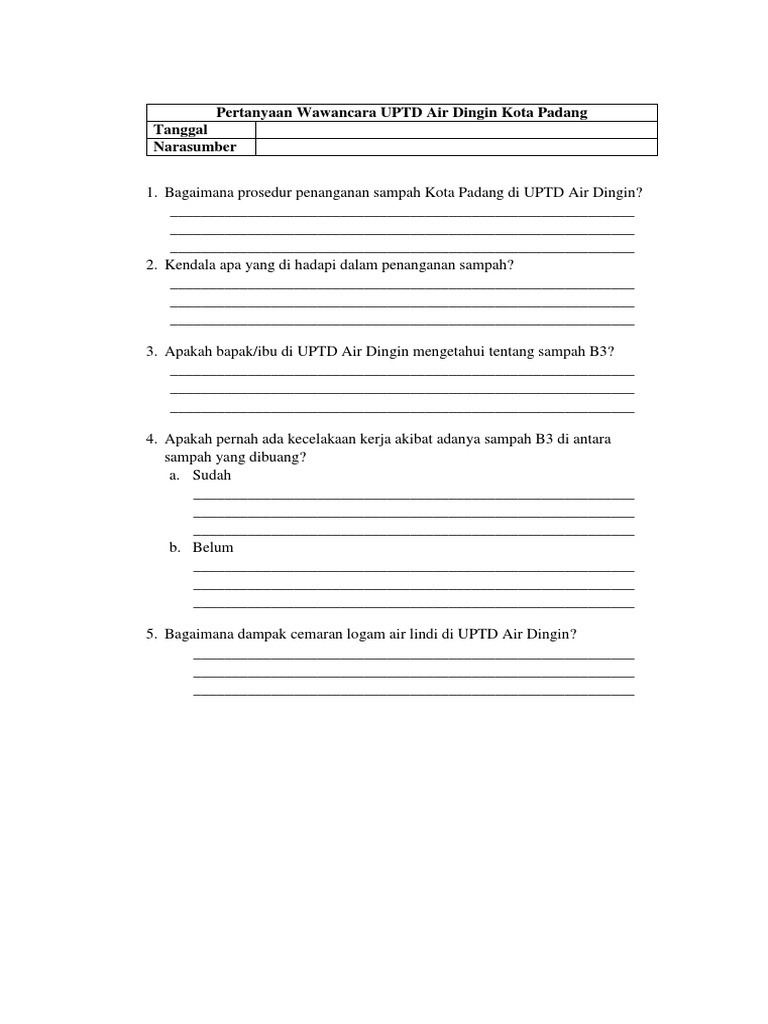 LB4. Kuesioner UPTD | PDF