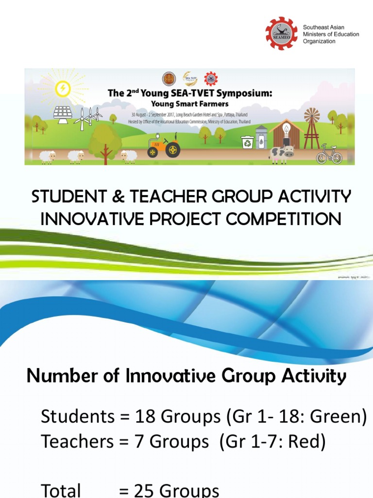 Student & Teacher Group Activity Innovative Project Competition | PDF ...