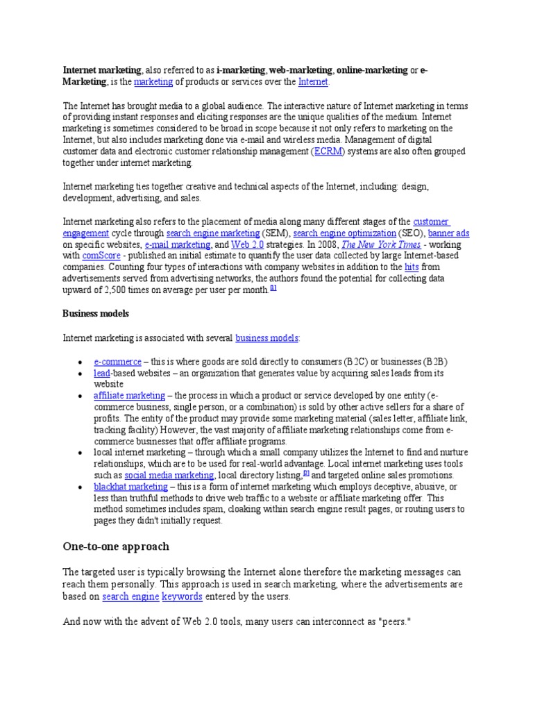 E Marketing | PDF | Online Advertising | Marketing