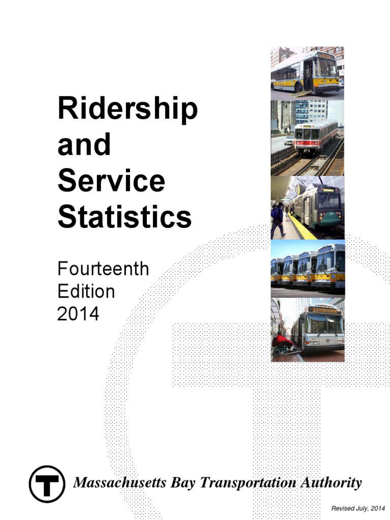 2014 Bluebook 14th Edition (1) MBTA Statistics | PDF | Bus Transport ...