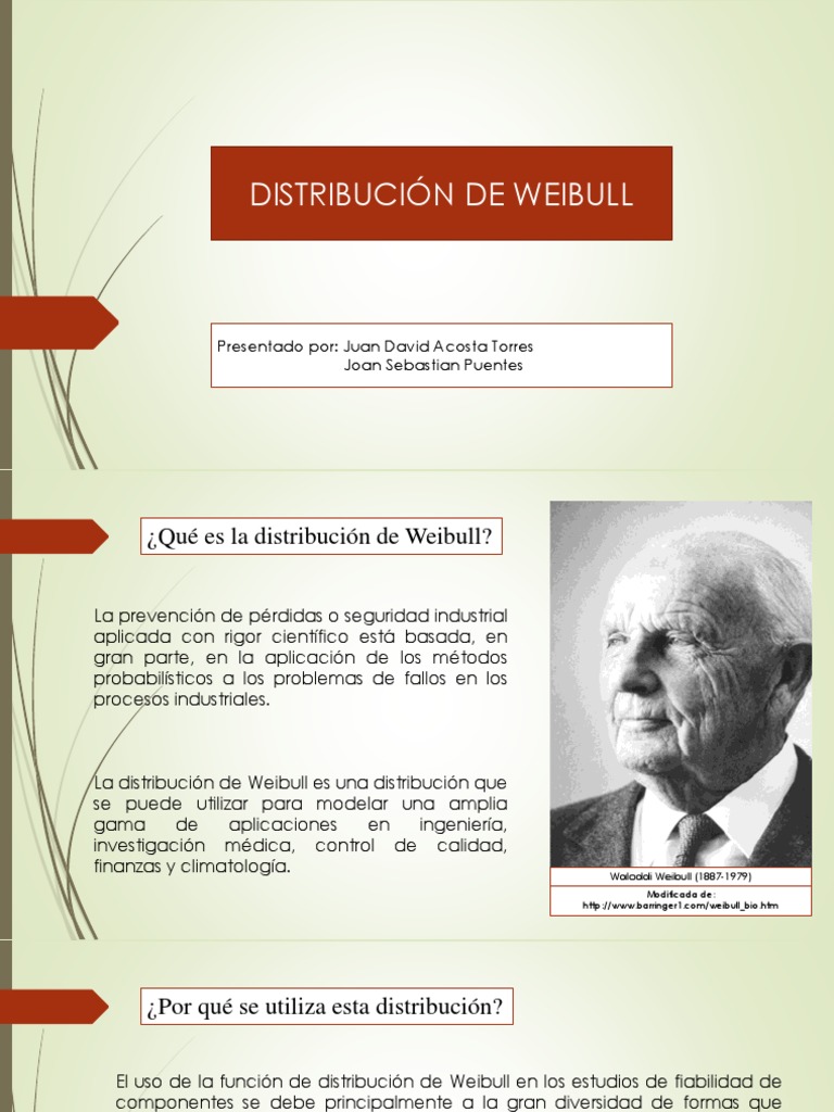 Distribucion de Weibull | Descargar gratis PDF | Probabilidad ...