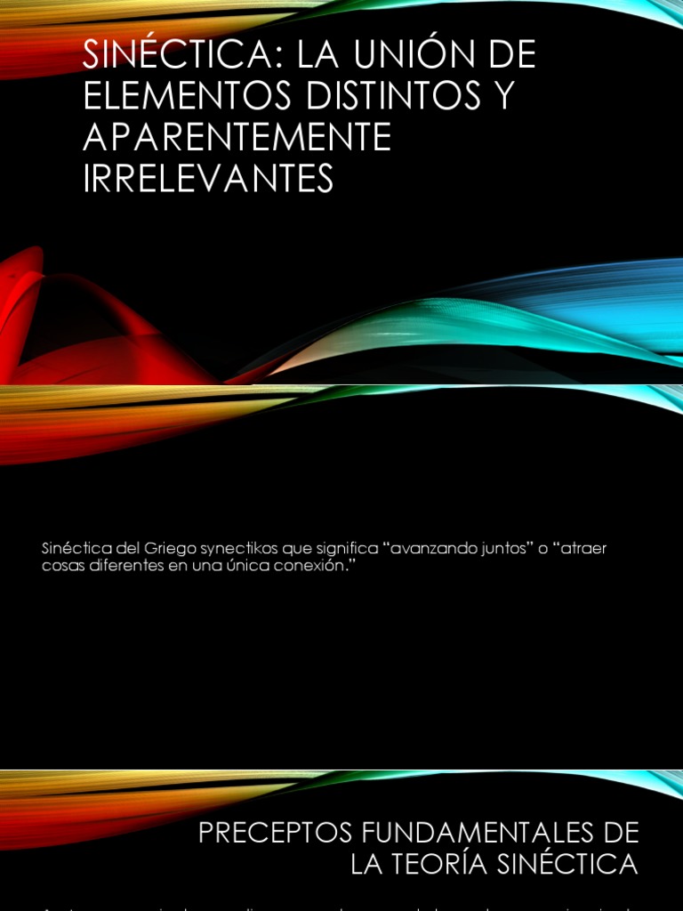 SINÉCTICA | PDF | Filosofía | Relaciones personales, crianza y ...