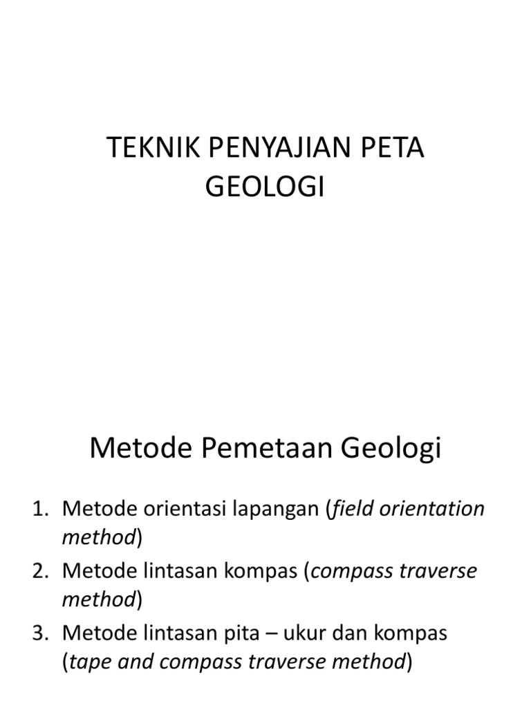 Teknik Penyajian Peta Geologi | PDF | Sains & Matematika
