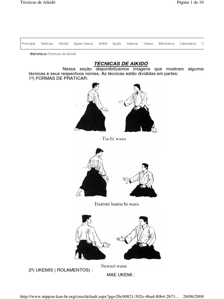 Técnicas de Aikido PDF | PDF