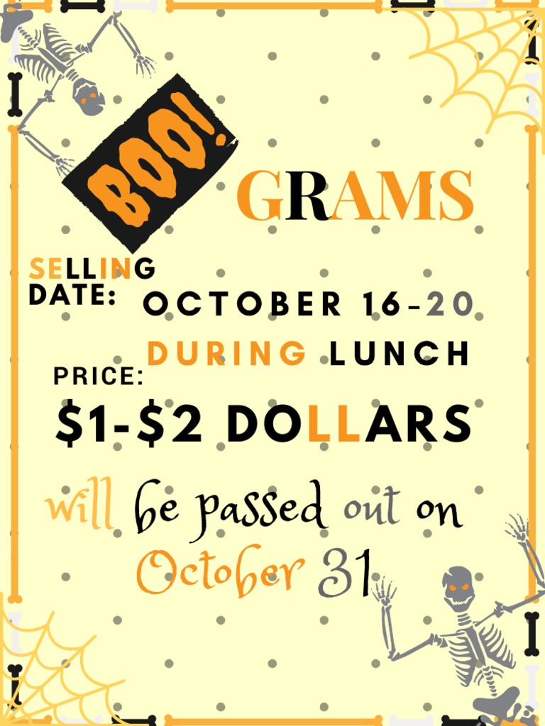 Boo Grams | PDF