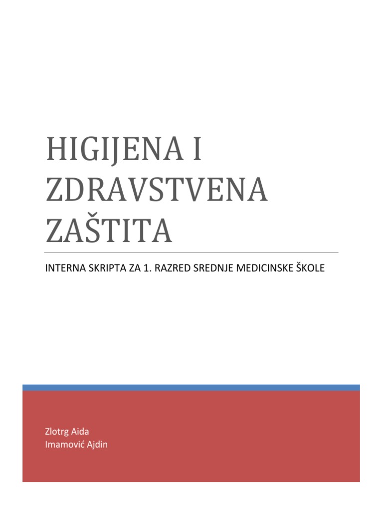 Higijena Skripta Ze | PDF