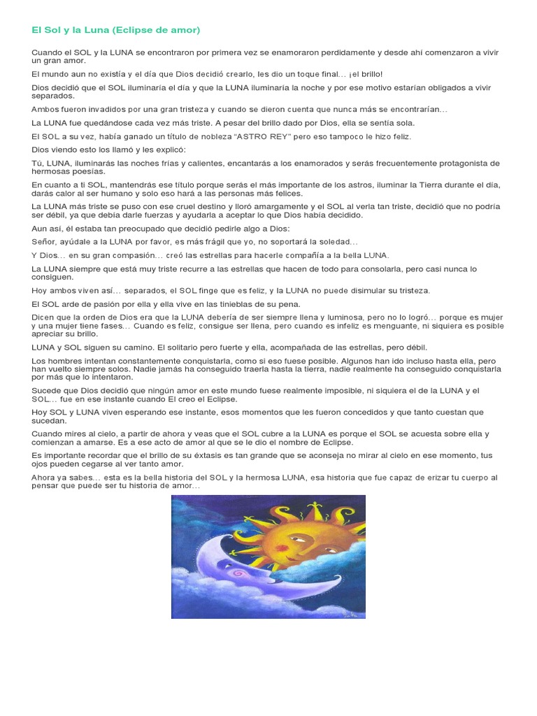 El Sol y La Luna | PDF | Luna | Dom