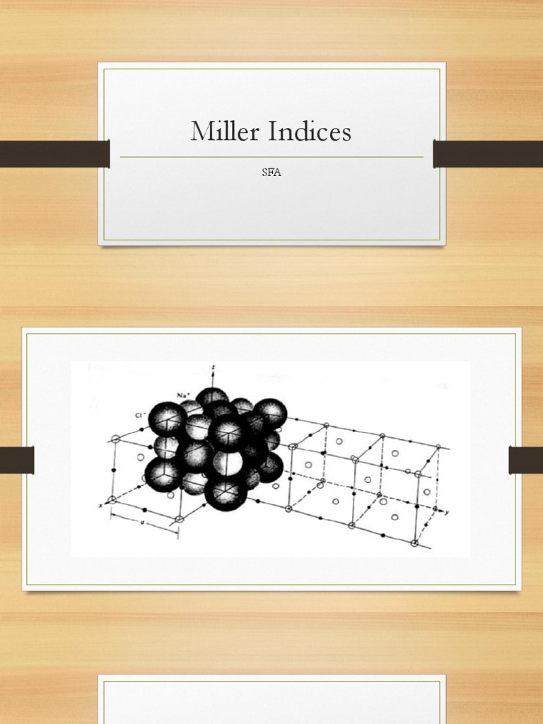 Miller Indices | PDF