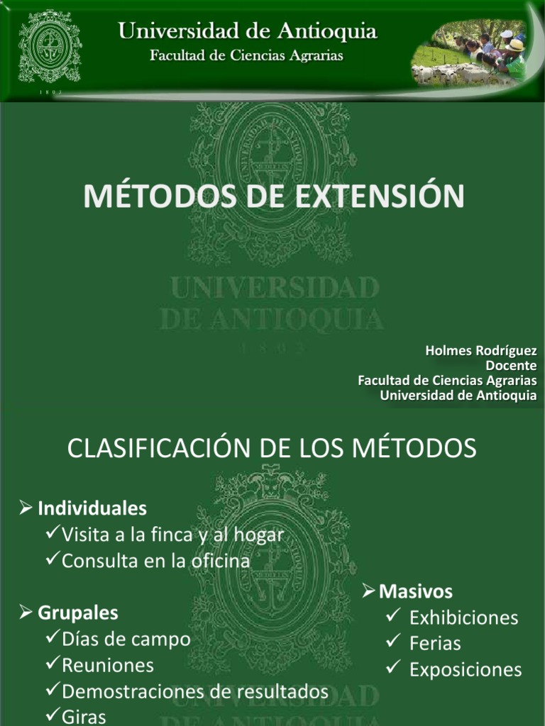 Metodos de Extension | PDF | Planificación | Toma de decisiones