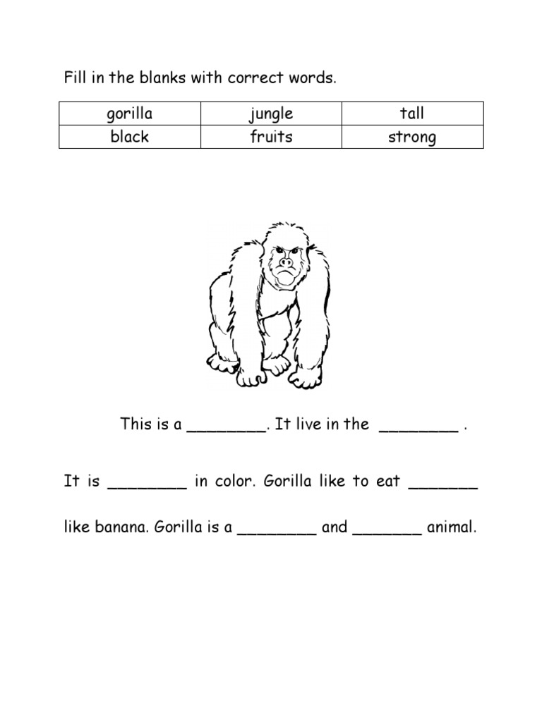 Fill in The Blanks With Correct Words | PDF
