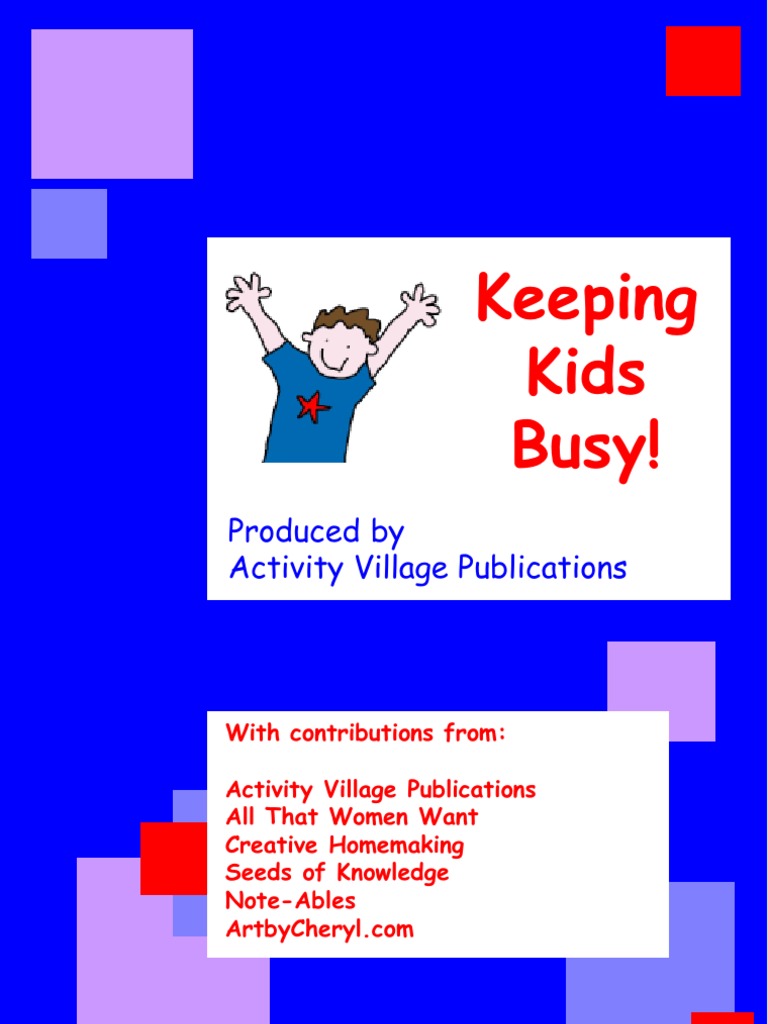 Keeping Kids Busy | PDF | Scrapbooking | Chocolate