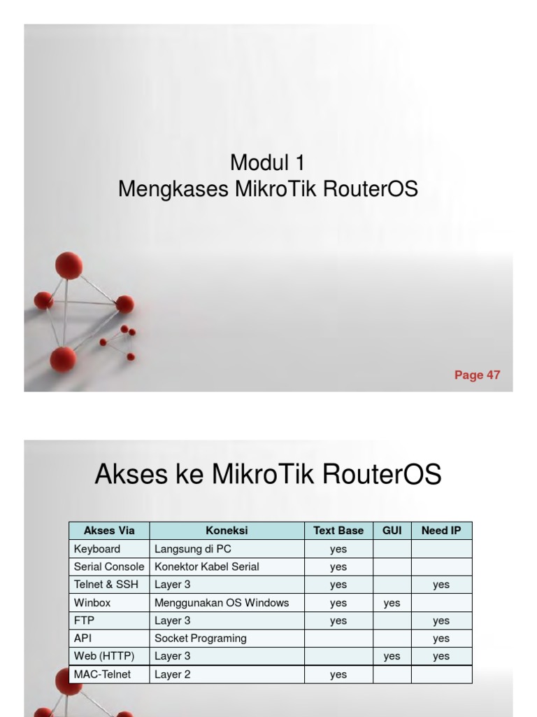 MTCNA Modul 1 PDF | PDF