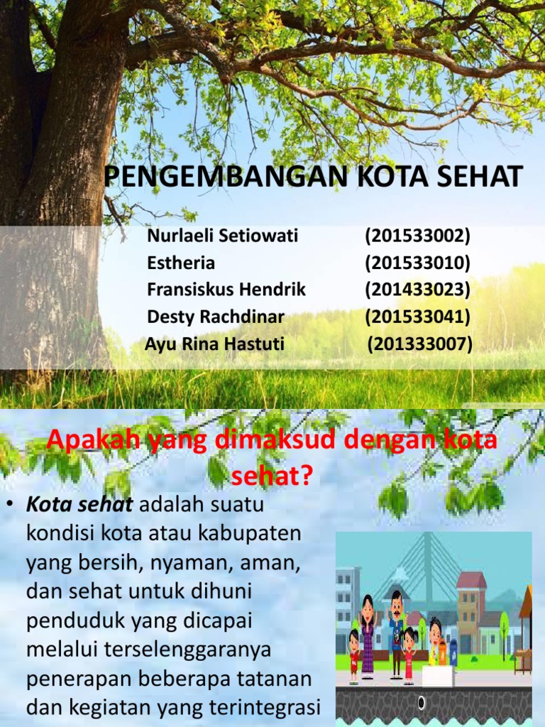 Pengembangan Kota Sehat | PDF