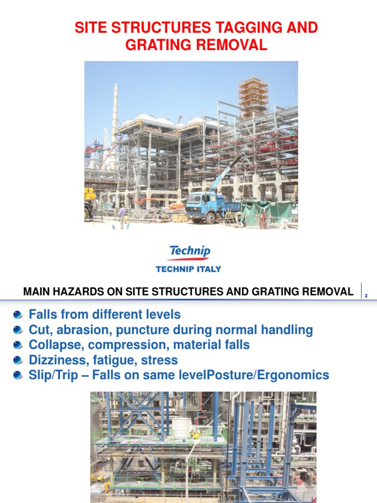 X Structures Tag and Grating Removal r1 | PDF | Scaffolding | Stairs