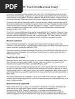 Distribution Channels of Coca | PDF | Coca Cola | The Coca Cola Company