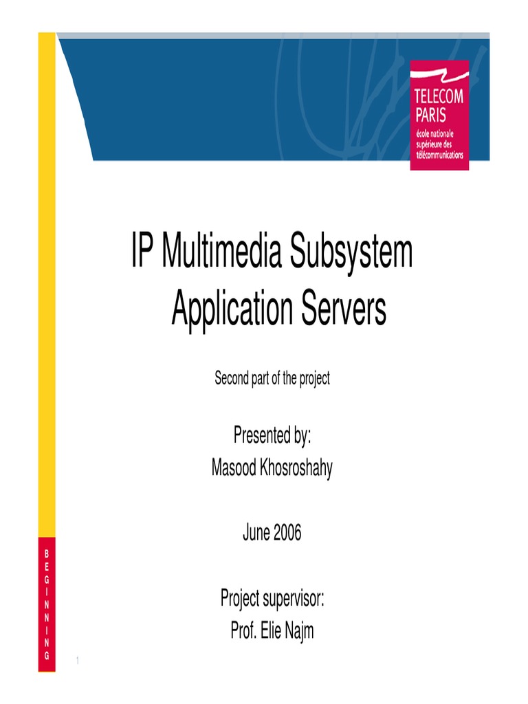 IP Multimedia Subsystem Application Servers | PDF | Ip Multimedia Subsystem | Session Initiation ...