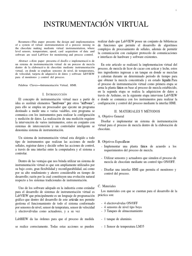 Instrumentacion Virtual | PDF | Arduino | Adquisición de datos