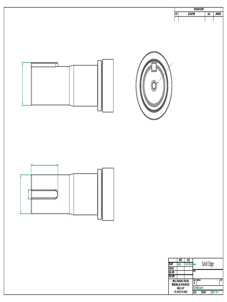 Solid Edge: Revision History REV Description Date Approved | PDF