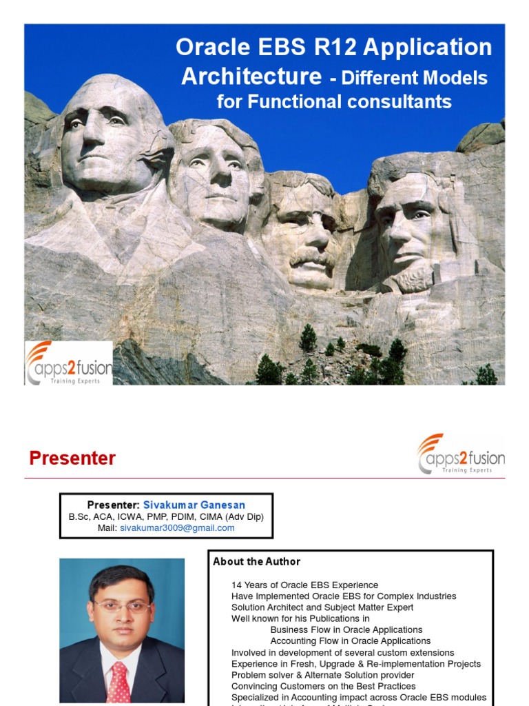 Oracle EBS R12 Application Architecture For Functional Consultants PDF ...