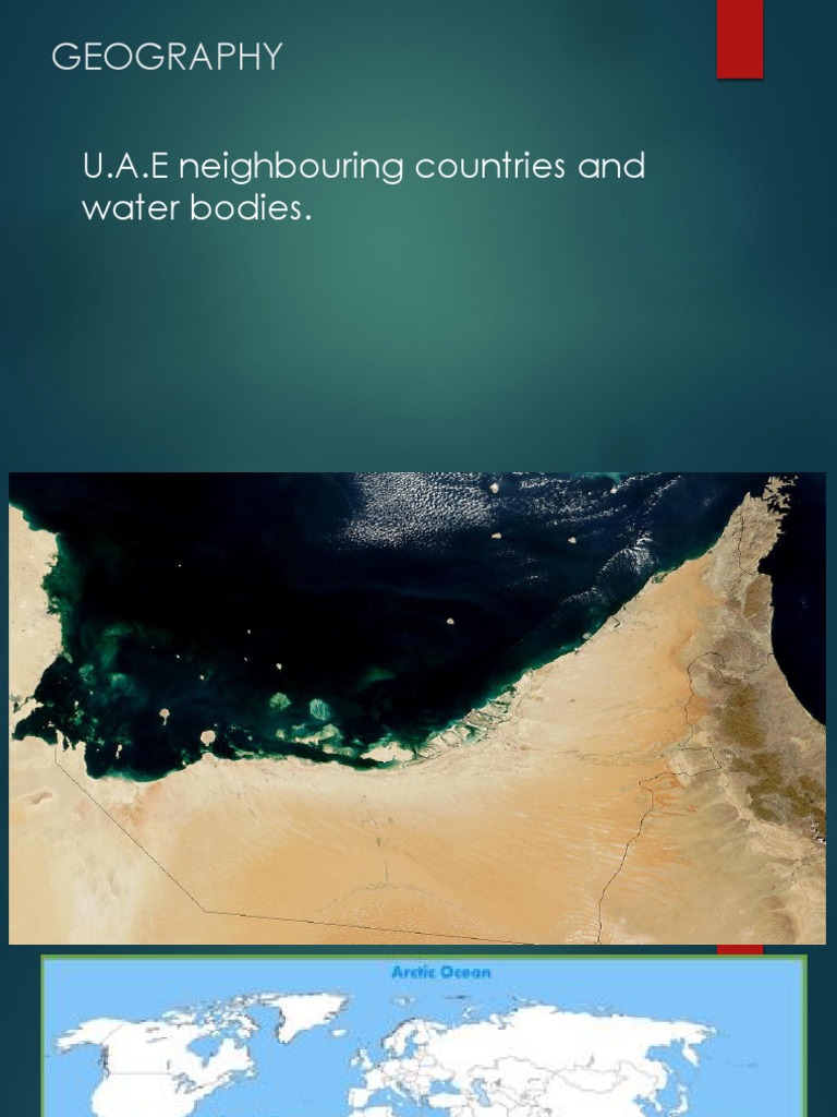 (16328) 21st Sep-Map Neighbouring Countries and Water Bodies of UAE | PDF