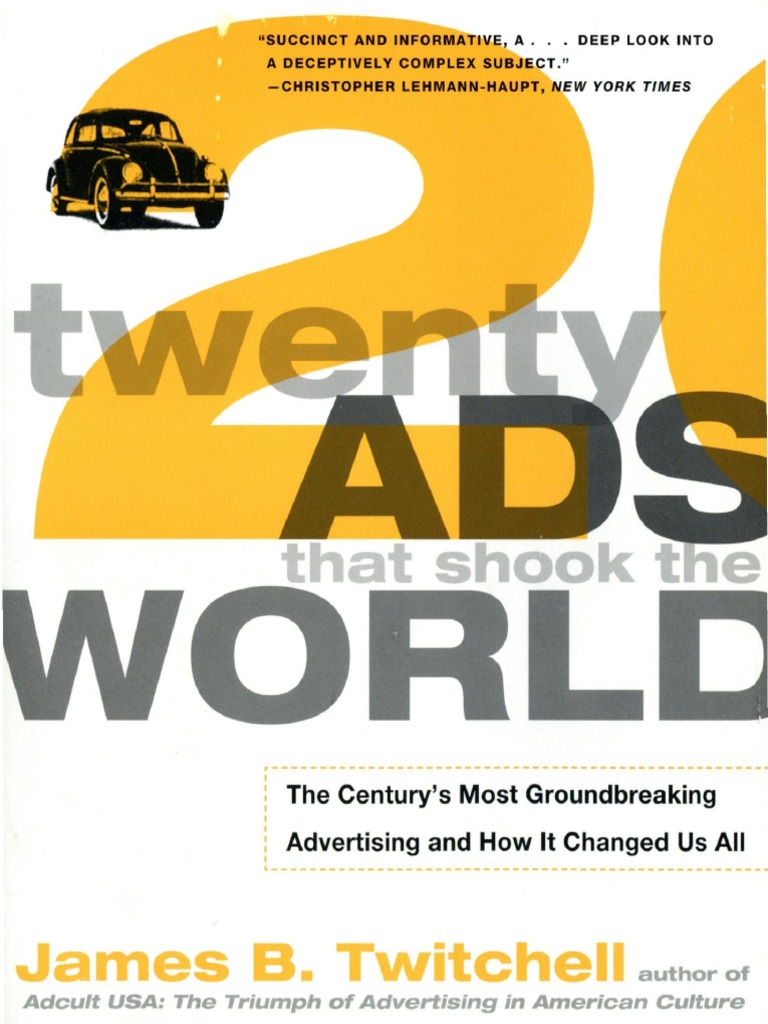 Twitchell James - Twenty Ads - 2000 | PDF | P. T. Barnum | Advertising