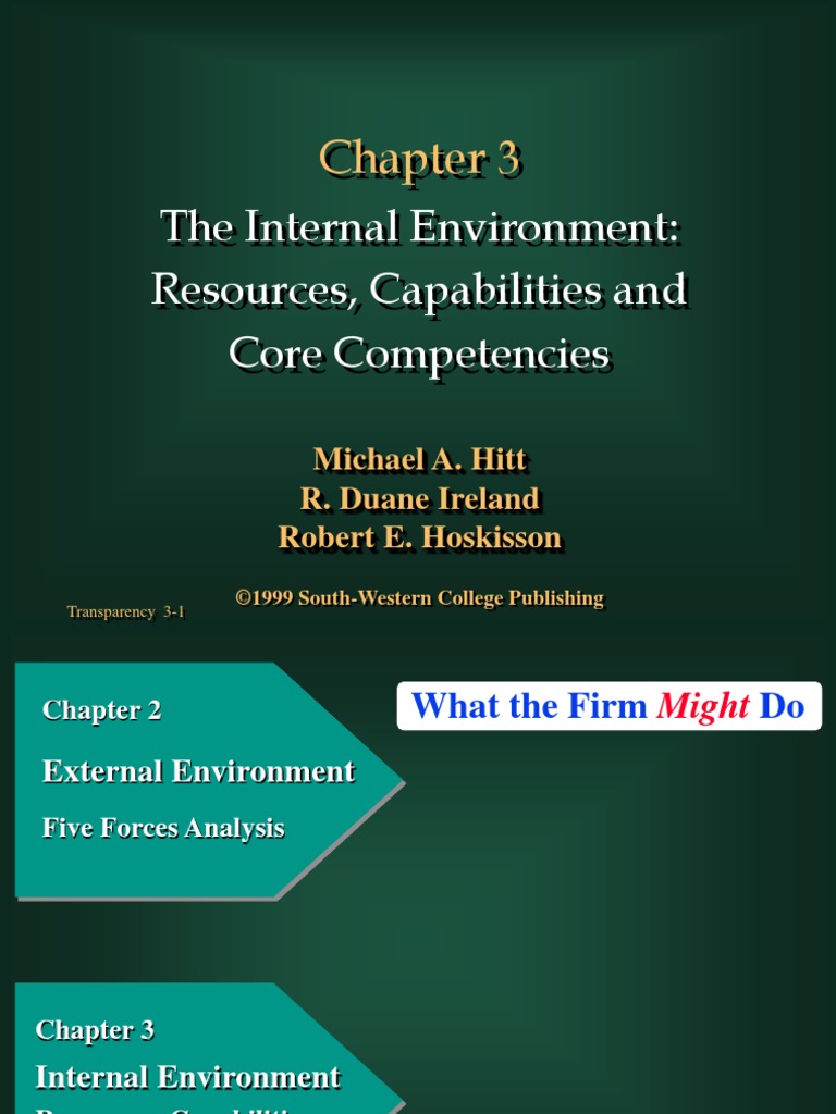 The Internal Environment: Resources, Capabilities and Core Competencies | PDF | Value Chain ...