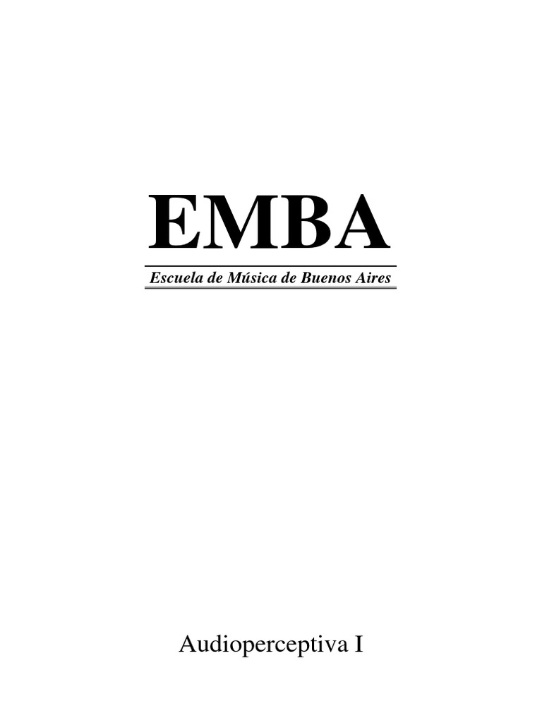 Audio I EMBA PDF | PDF