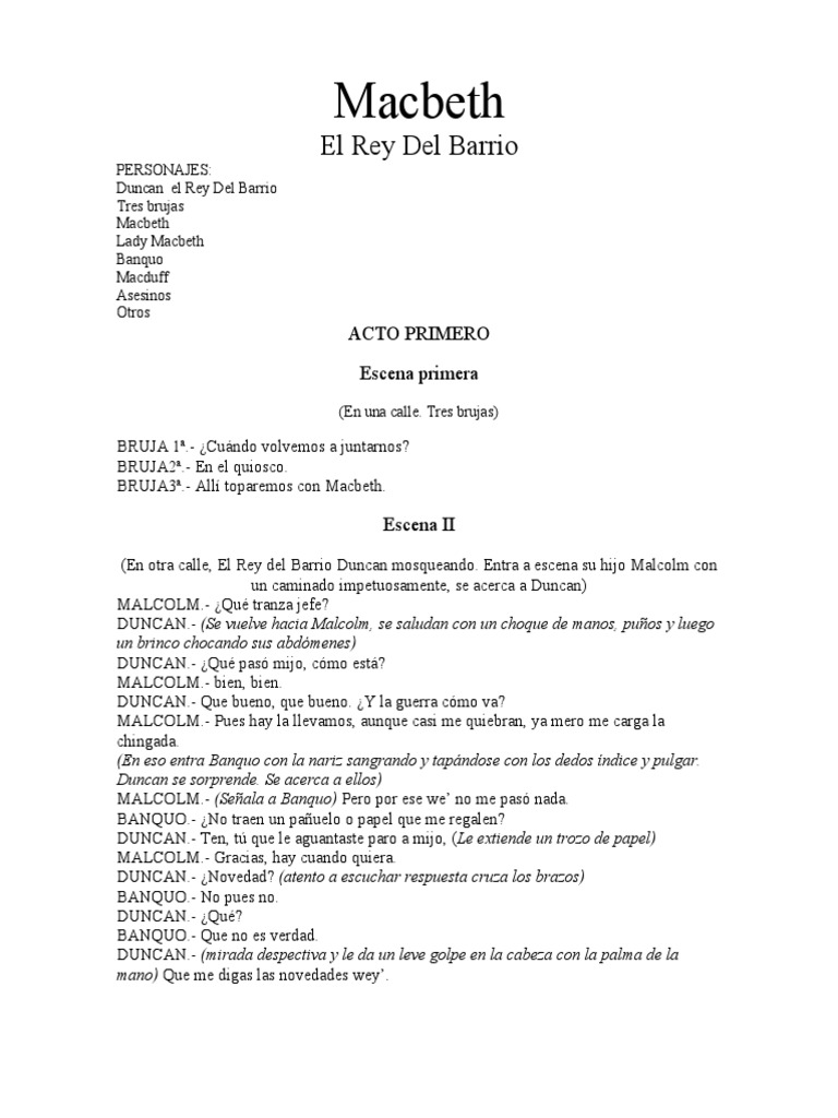 Macbeth | PDF | Macbeth | Pueblo escocés
