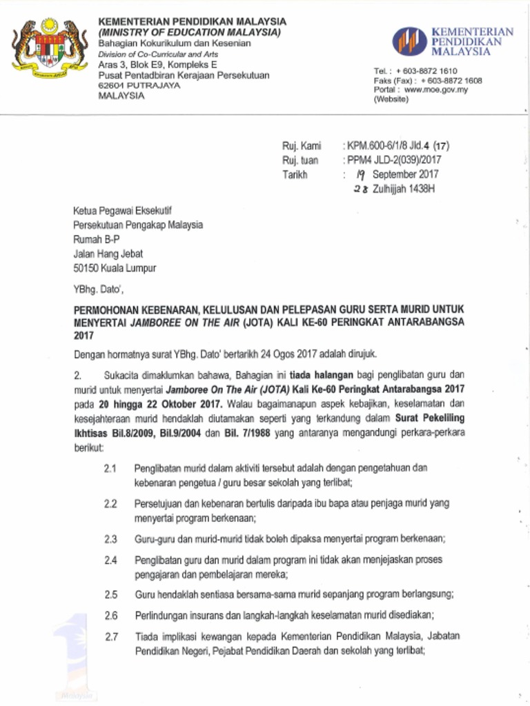 Surat KPM Jota JotI | PDF