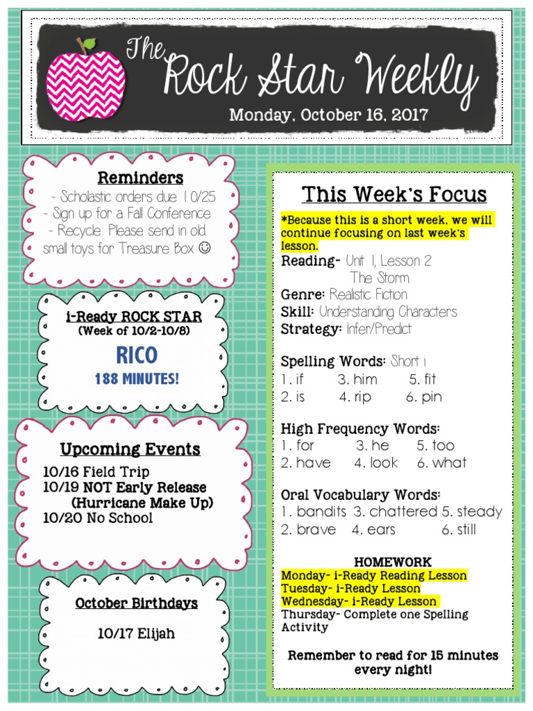 Egan Newsletter Journeys Lesson 2 | PDF