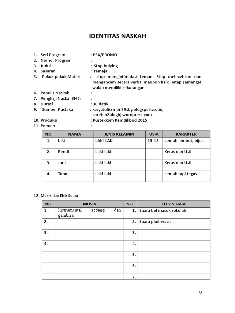 Contoh Naskah Audio-3 | PDF