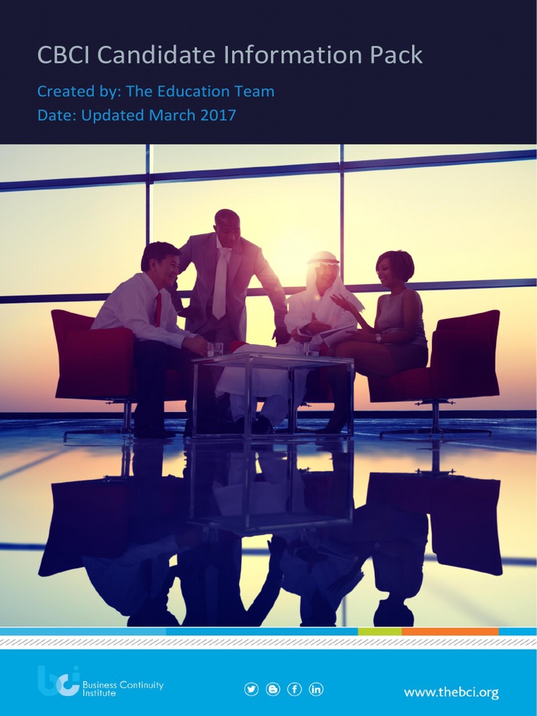 BCI Candidate Information Pack | PDF | Credential | Test (Assessment)