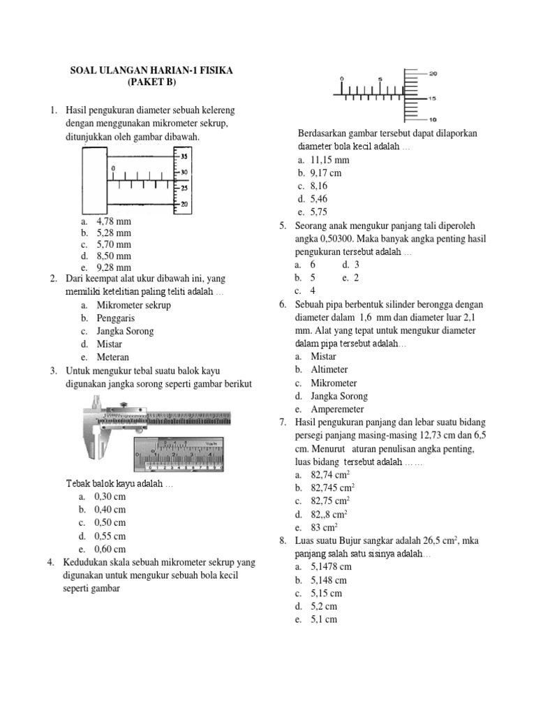 Soal Fisika PAKET B | PDF