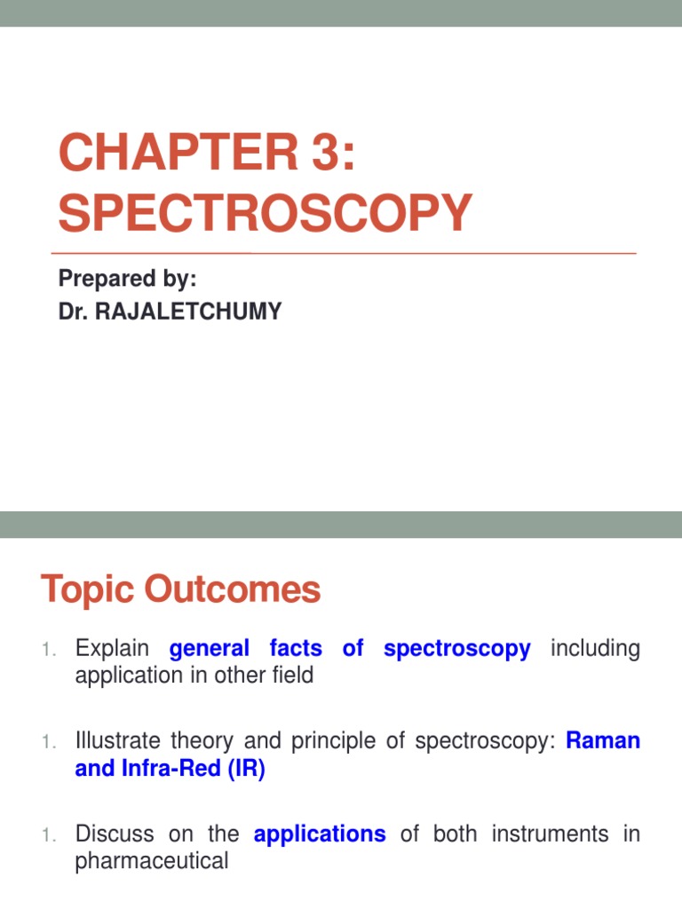 Spectroscopy for Pharma Experts | PDF | Raman Spectroscopy | Infrared