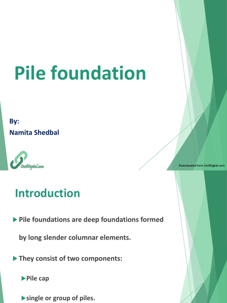 Pile Foundation | PDF | Deep Foundation | Civil Engineering