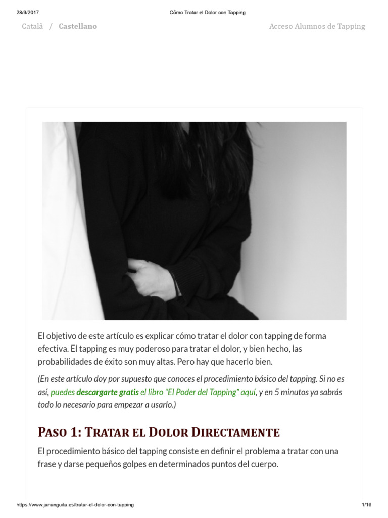 Tapping - Cómo Tratar El Dolor Con Tapping | PDF | Dolor | Las emociones